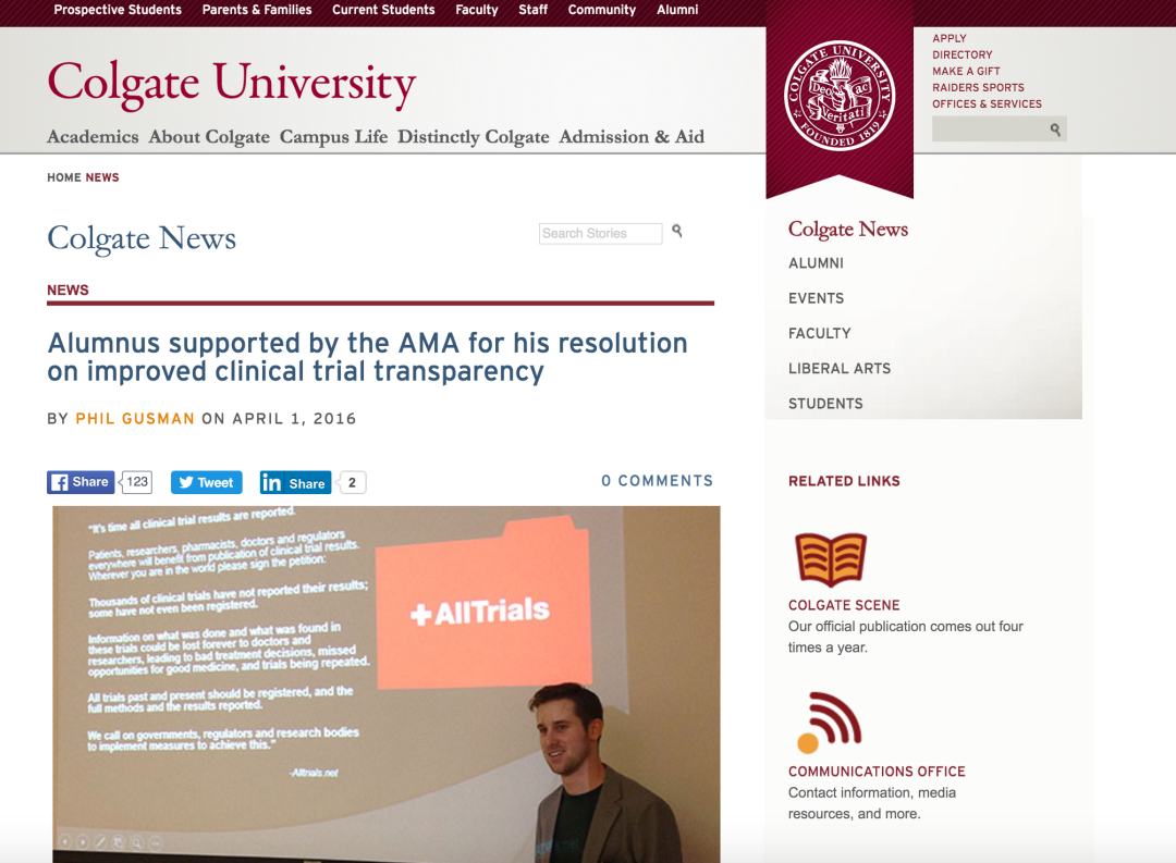 ColgateAllTrialsBrianProfile - Sense About Science USA